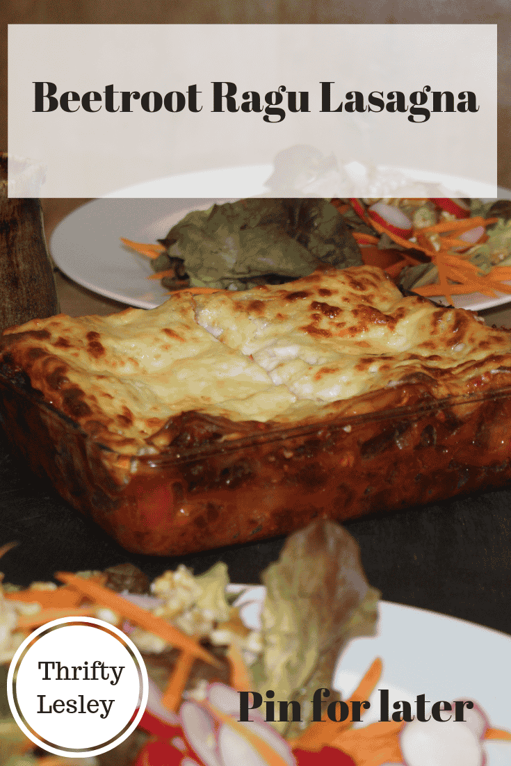 Beetroot Ragu Lasagna - Thrifty Lesley